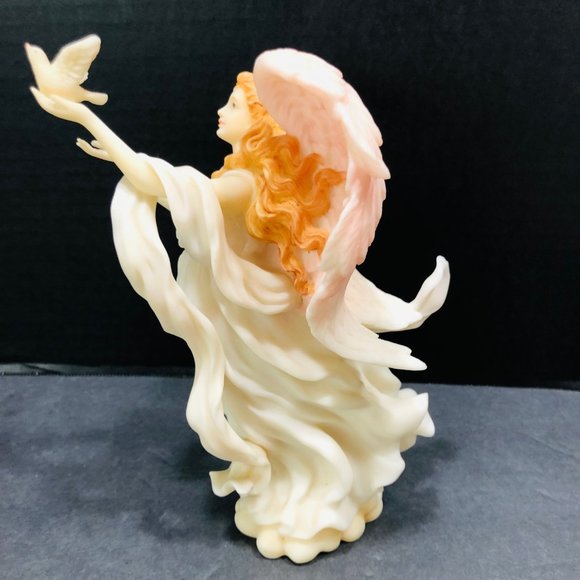 Roman | Accents | Vtg Angels Touch The Dedication Angel Figurine ...